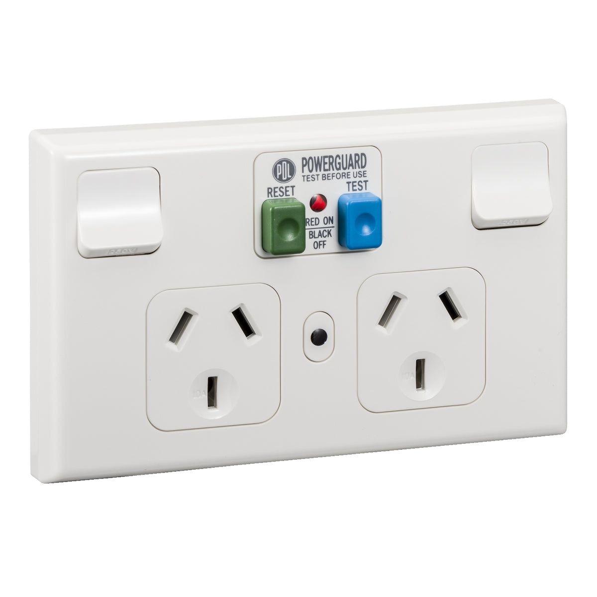 Pdl RCD double socket H 10A 30MA — Scott Electrical