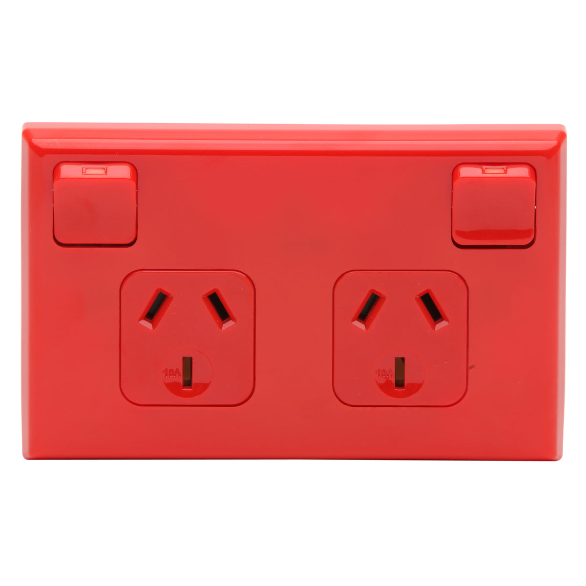 Pdl Double outlet 10AMP Red — Scott Electrical