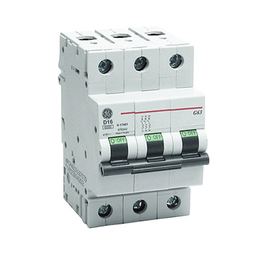 Vynco Ge MCB 16A 6KA D curve 3P — Scott Electrical