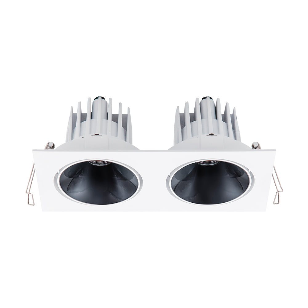 Halcyon LED REC TWIN TILT/ROT MED C/W DIM DRI 2X14W 350mA CC WW97-WB ...