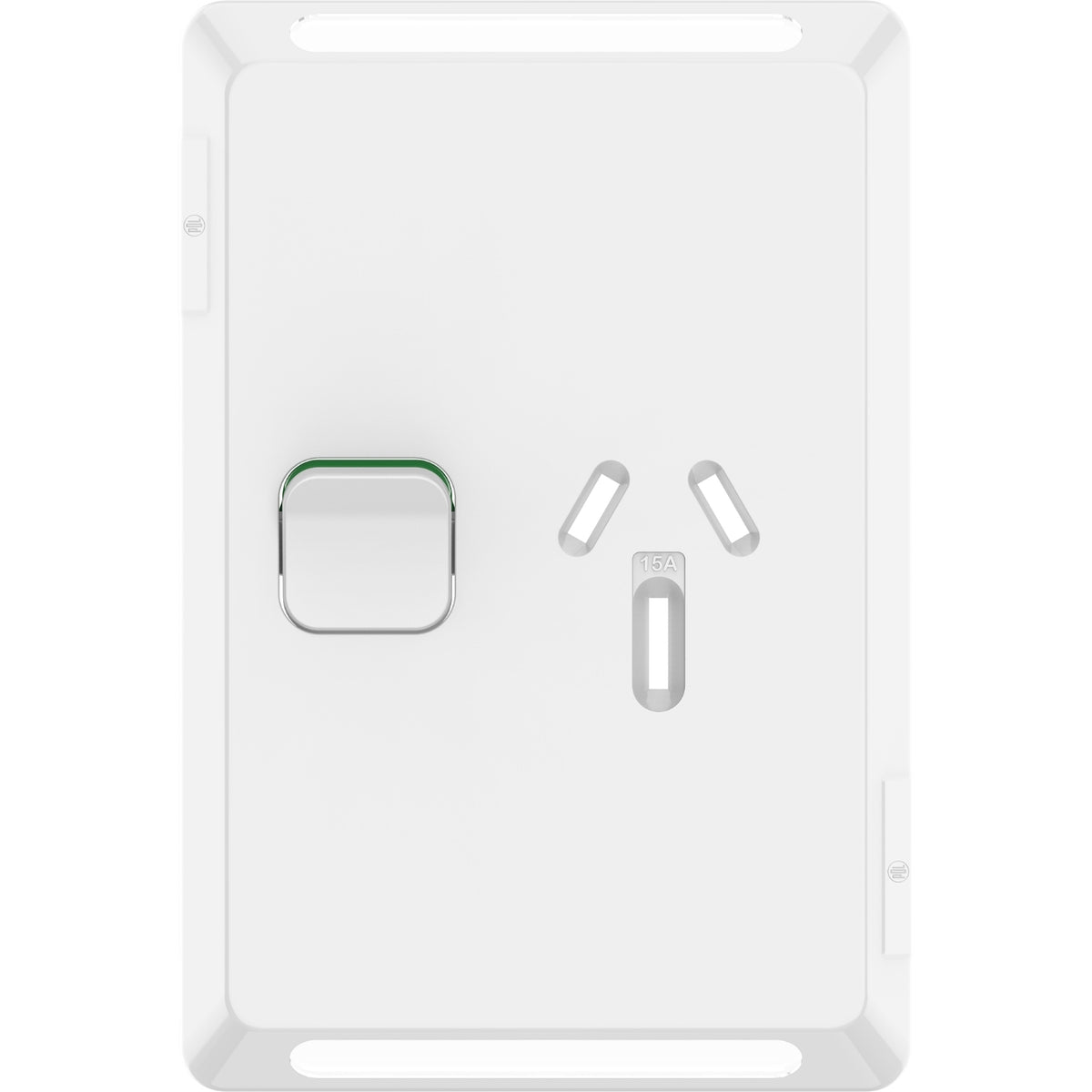 Iconic Skin Socket Sw Vert Single 15A 250V XW — Scott Electrical