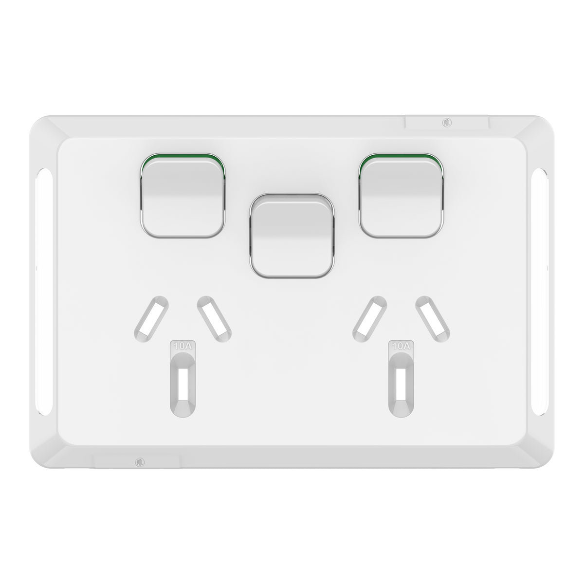 Iconic Skin Socket SwHorizTwin 1ExSw 10A250V XW — Scott Electrical