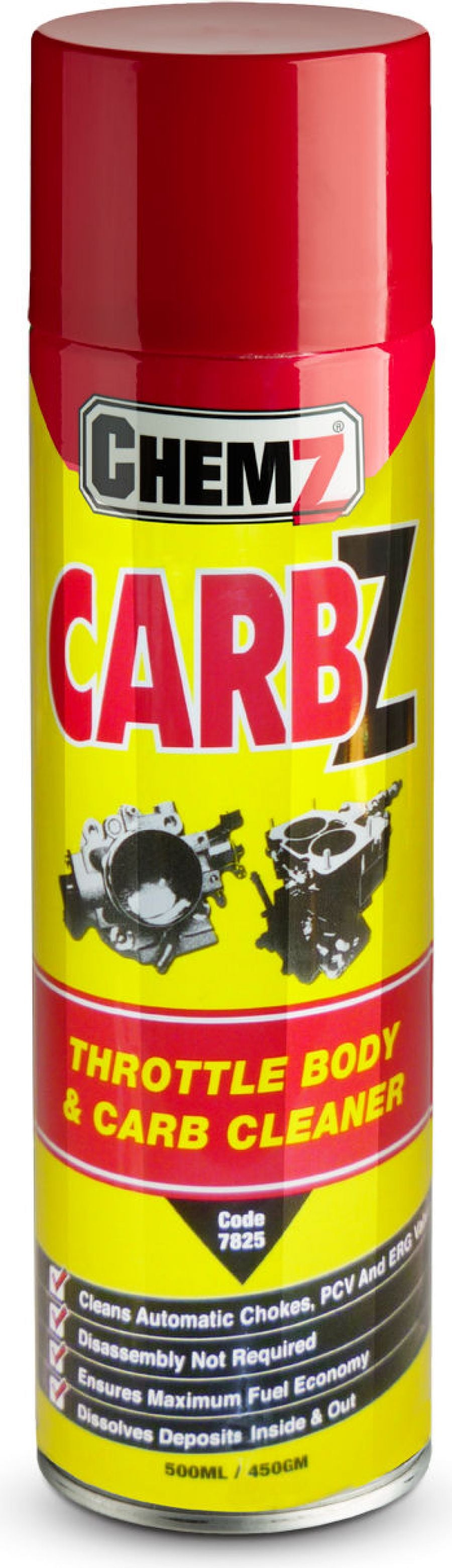 Chemz Carbz Throttle Body and Carb Cleaner 500ml — Scott Electrical