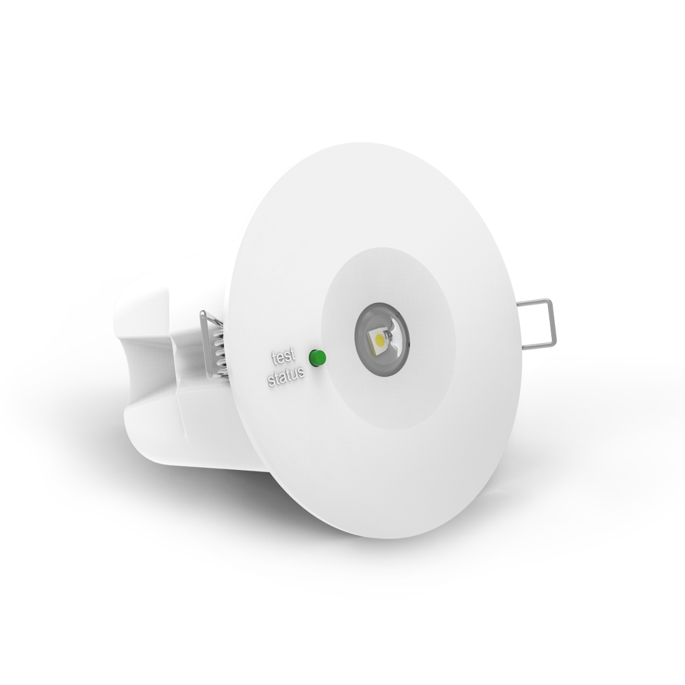 Ektor Ledfire Basic Recessed Emergency Fitting D32 White — Scott Electrical