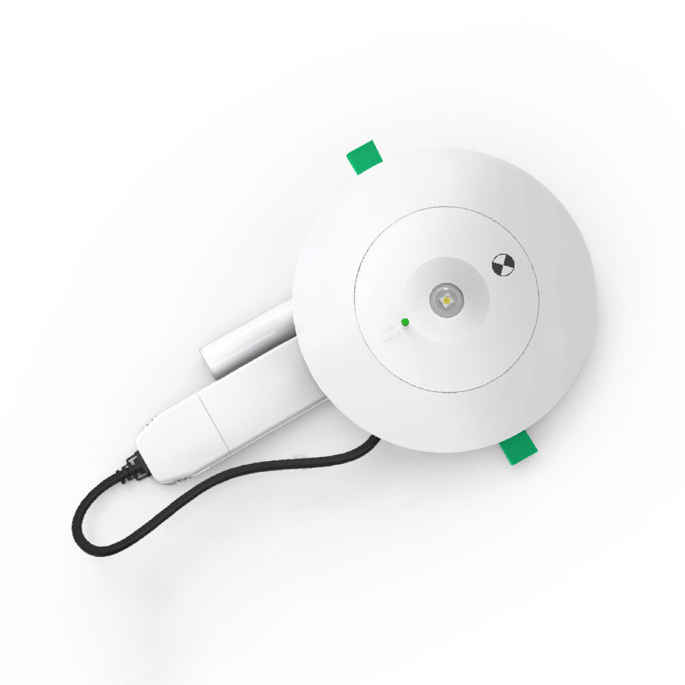 Ektor Ledfire Recessed Emergency Fitting D50 White — Scott Electrical