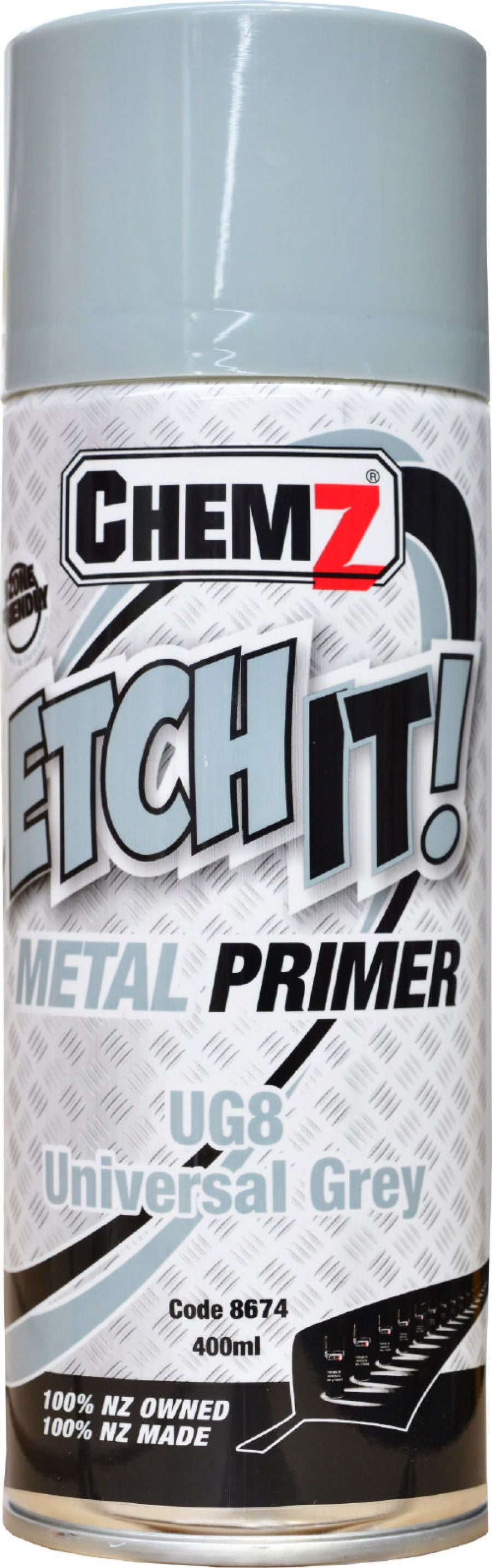Chemz Etch-It Primer Grey Sandpaper Grey Etching Primer For Bare M ...