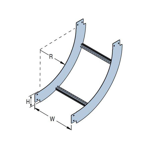 Unistrut 2082124 NEMA 16 Aluminium Cable Ladder Internal Riser AL16-IR ...