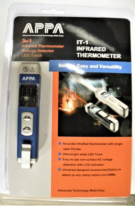 Globelink APPA 3In1 Infrared Thermometer. Volt Detector. Torch — Scott ...