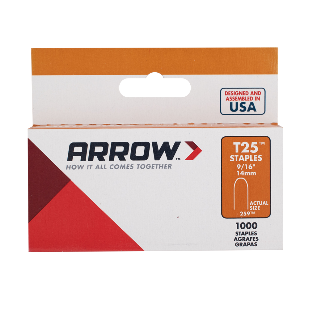 Arrow Staples 14mm T25 1000pc — Scott Electrical