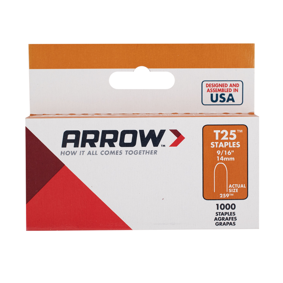 Arrow Staples 14mm T25 1000pc — Scott Electrical