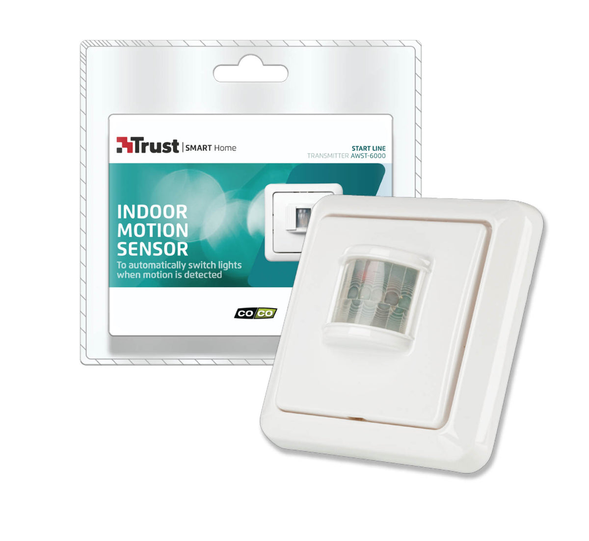 Klik On Klik Off Transmitter PIR Flush Wall Switch Batt Powered 20-80 ...