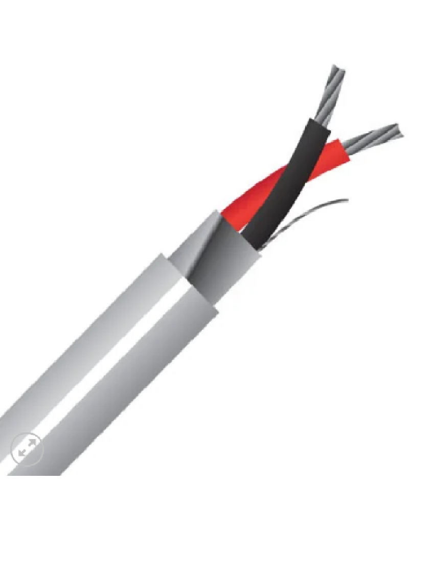 Maser Fire Alarm Cable 2core 1.25mm Screened Grey — Scott Electrical
