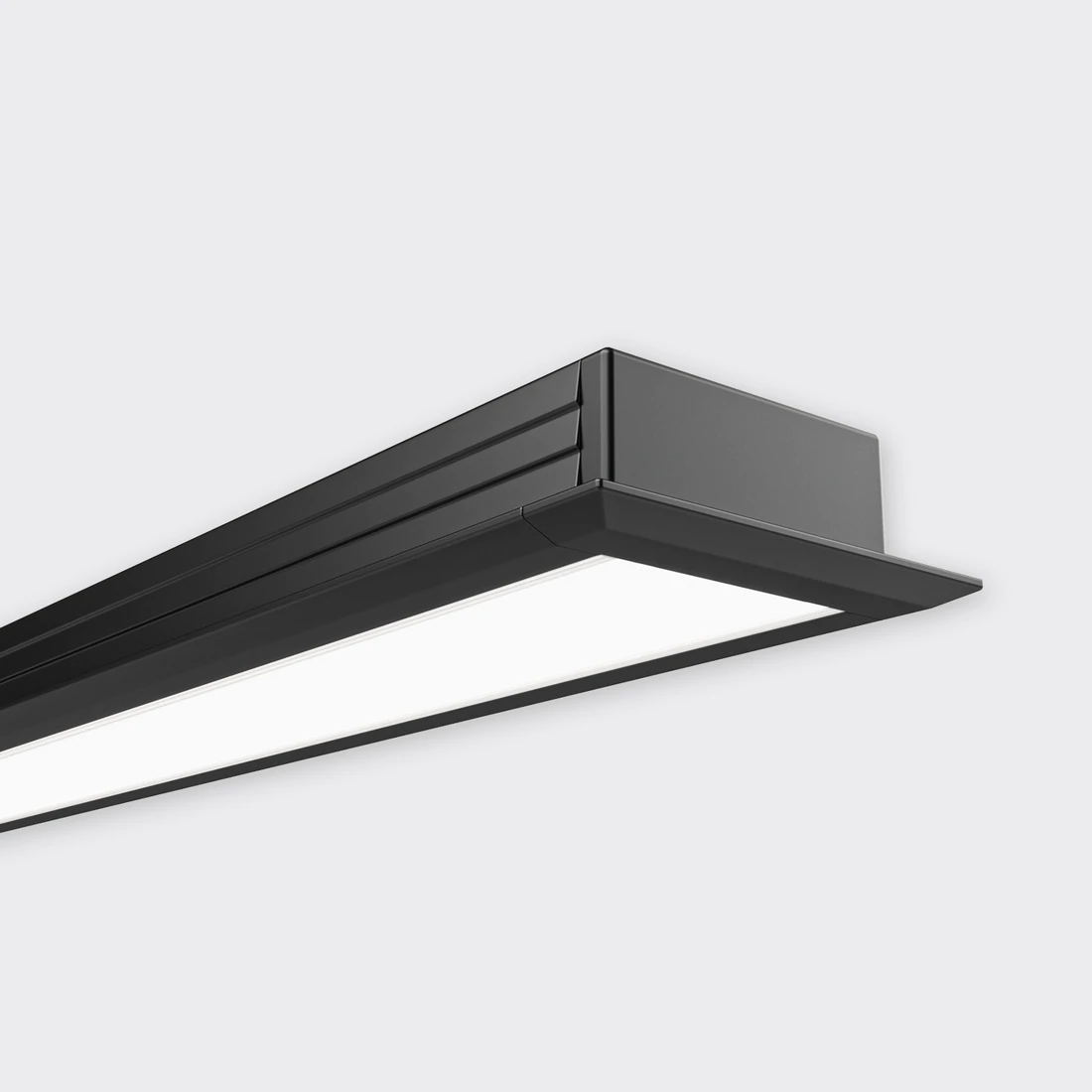 Brightlight Lowline 02 Mini Profile Rolled Opal Diffuser 2M Black ...