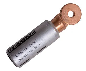 Cabac Bi-metal crimp lug 240mm M10 — Scott Electrical