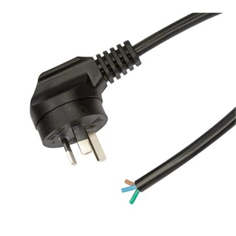 CDL Dynamix 3M 3-Pin Right Angled Plug To Bare End 3 Core 1mm Cable ...