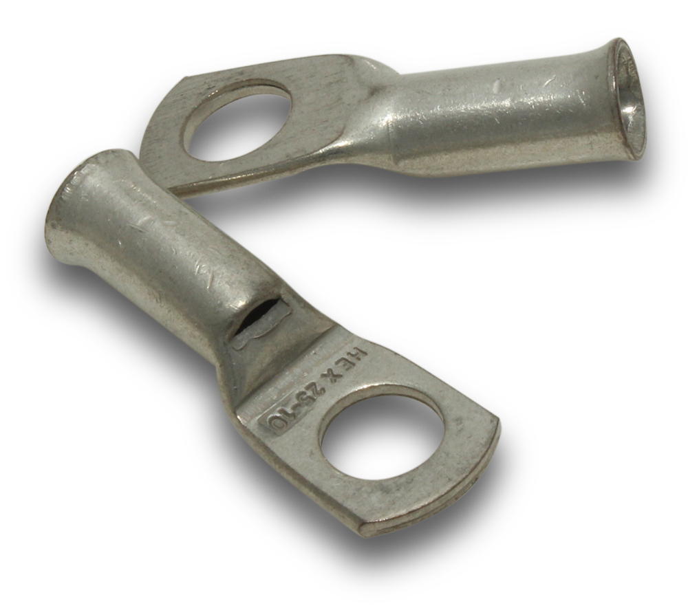 Crimp Lug 10mm Bellmouth M6 Hole — Scott Electrical