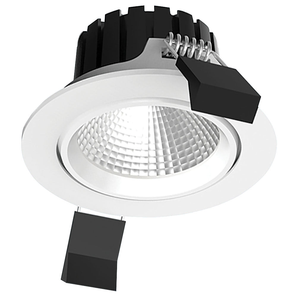 PROLUX LIGHT DOWNLIGHT 8W TILT RECESS CUT OUT 70 WHITE 3K 80X50X70 ...
