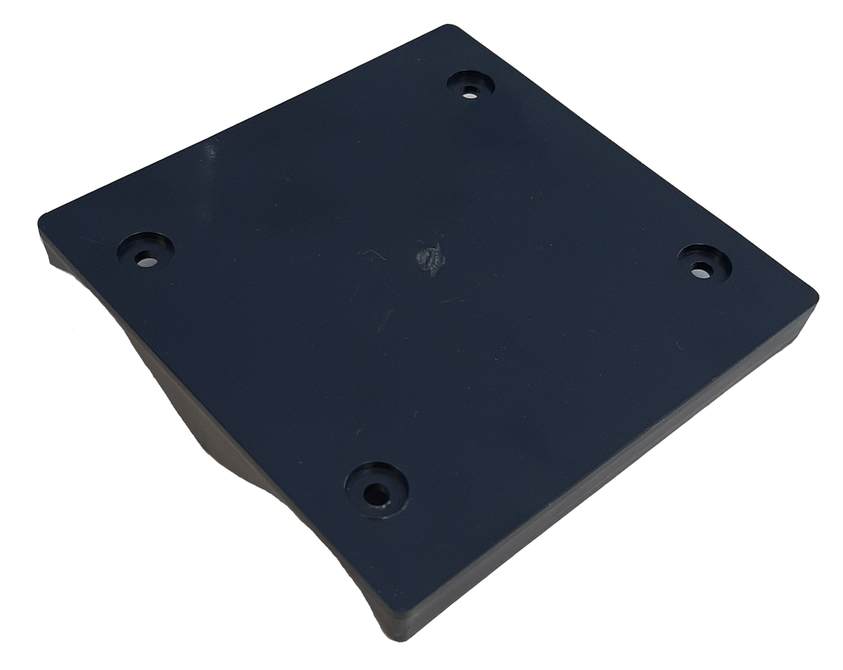 Sureset Mounting Block 122mm2 Black For Corrugated Iron — Scott Electrical