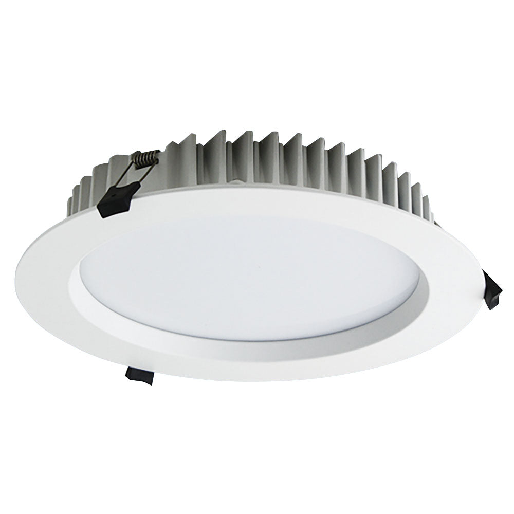 PROLUX LIGHT RECESS 25W CUT OUT 205 DIA WHITE 4K 228X55 DOWNLIGHT — Scott Electrical