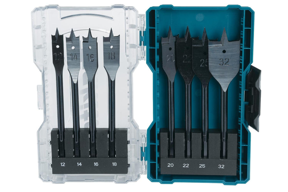Makita 8pc 1/4" Hex Shank Flat Wood Spade Set — Scott Electrical
