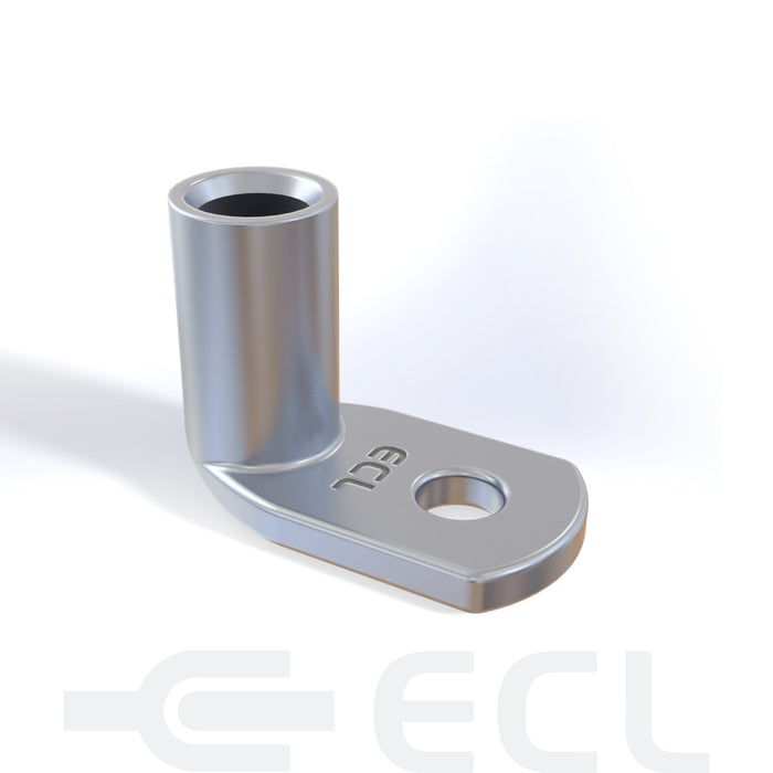 ECL Crimp Lug 50mm M8 Hole Right Angle — Scott Electrical