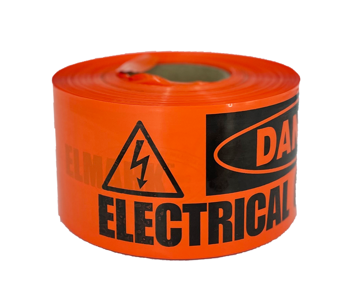 Elmark Danger Electrical Cable Below Tape 100m — Scott Electrical