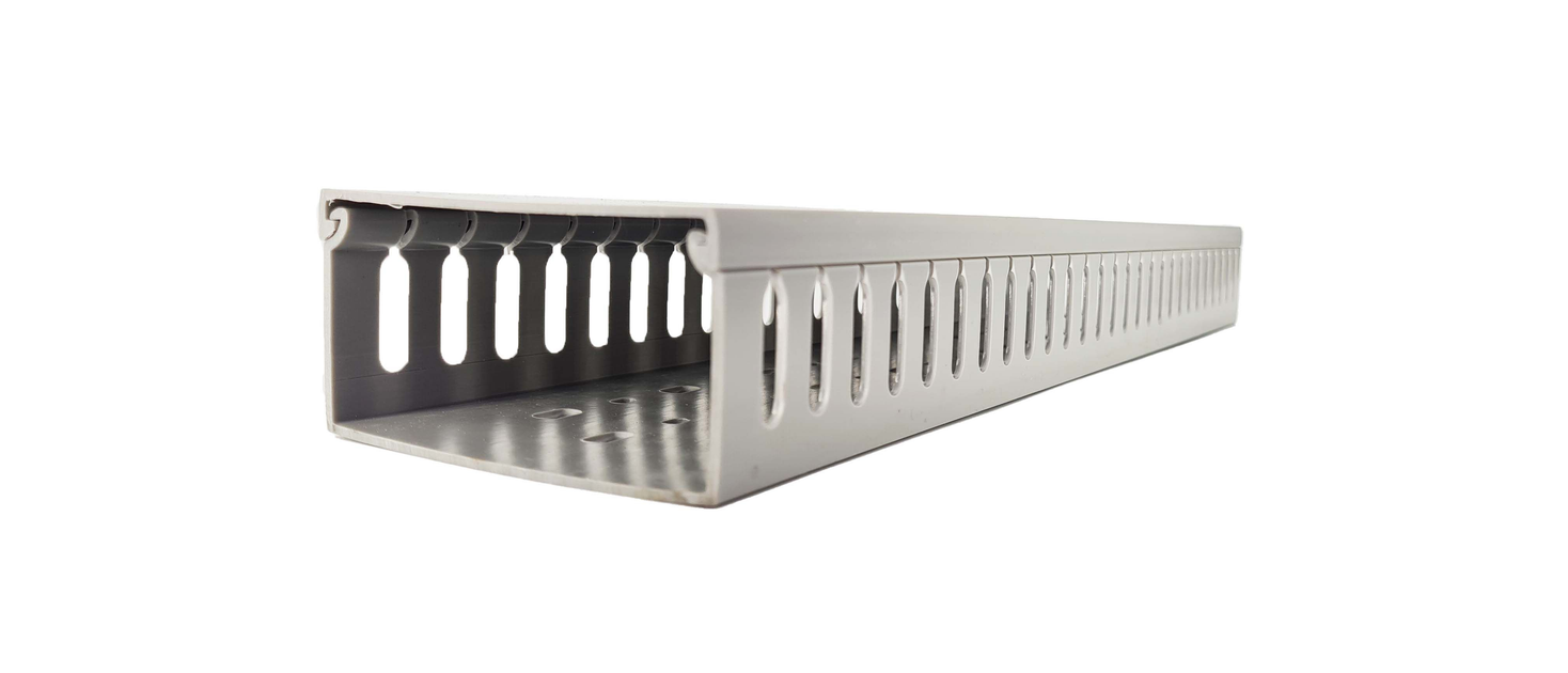 Elmark Trunking Open Slot 100x50 Grey 2mtr — Scott Electrical
