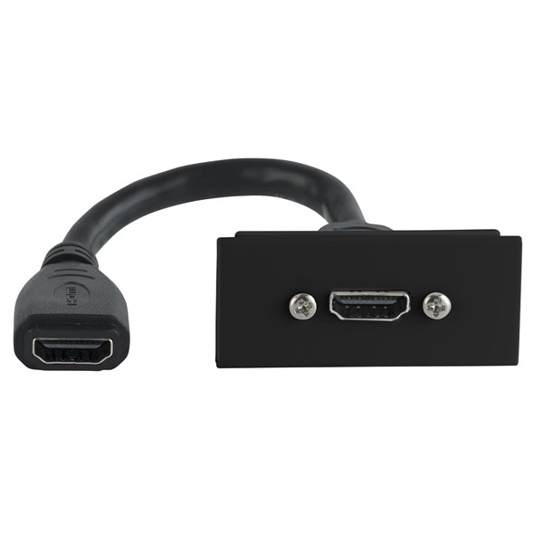 Legrand HPM EXCEL LIFE HDMI SKT 1 MODULE 57X25MM WITH FLYING LEAD BLAC ...