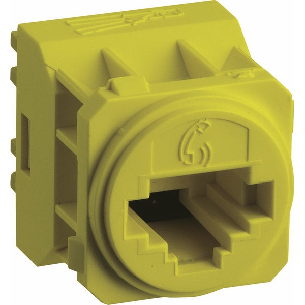 Legrand HPM EM CAT-3 RJ11 V/SOCKET YELLOW — Scott Electrical