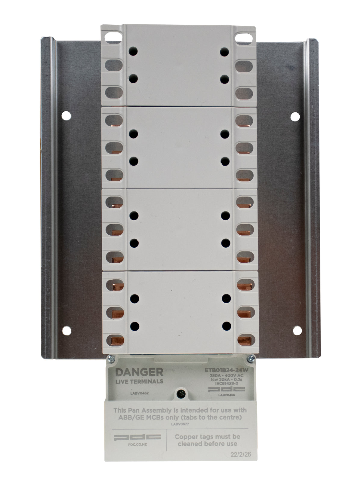 Vynco Pan Assemblies 250A 24 Way 8TP With Base — Scott Electrical