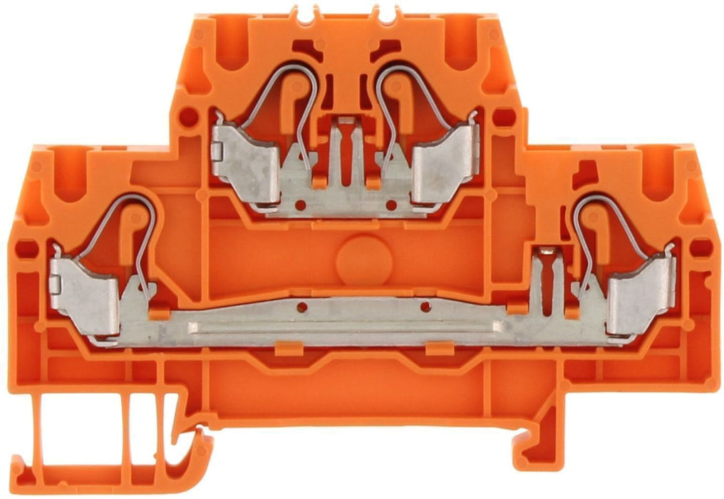 Conta-Clip Double Level 2.5mm Push-in Spring Clamp Terminal Block (Ora ...