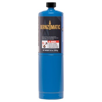 Bernzomatic BLUE Tall Boy Propane Fuel Cylinder 400g (GASC-TX9) — Scott ...