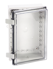 Vynco Hi Box ENCLOSURE ABS HINGED COVER CLEAR 15 — Scott Electrical