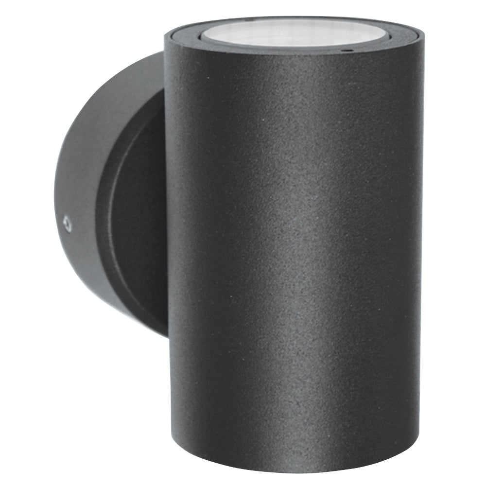 PROLUX LIGHT OUTDOOR WALL 2X6W ALUMINIUM SILVER IP54 3K 80X110X98 ...