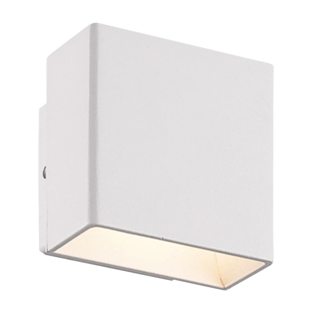 PROLUX LIGHT OUTDOOR WALL 5W UP/DN ALU WHITE IP54 3K 82X82X56 — Scott ...