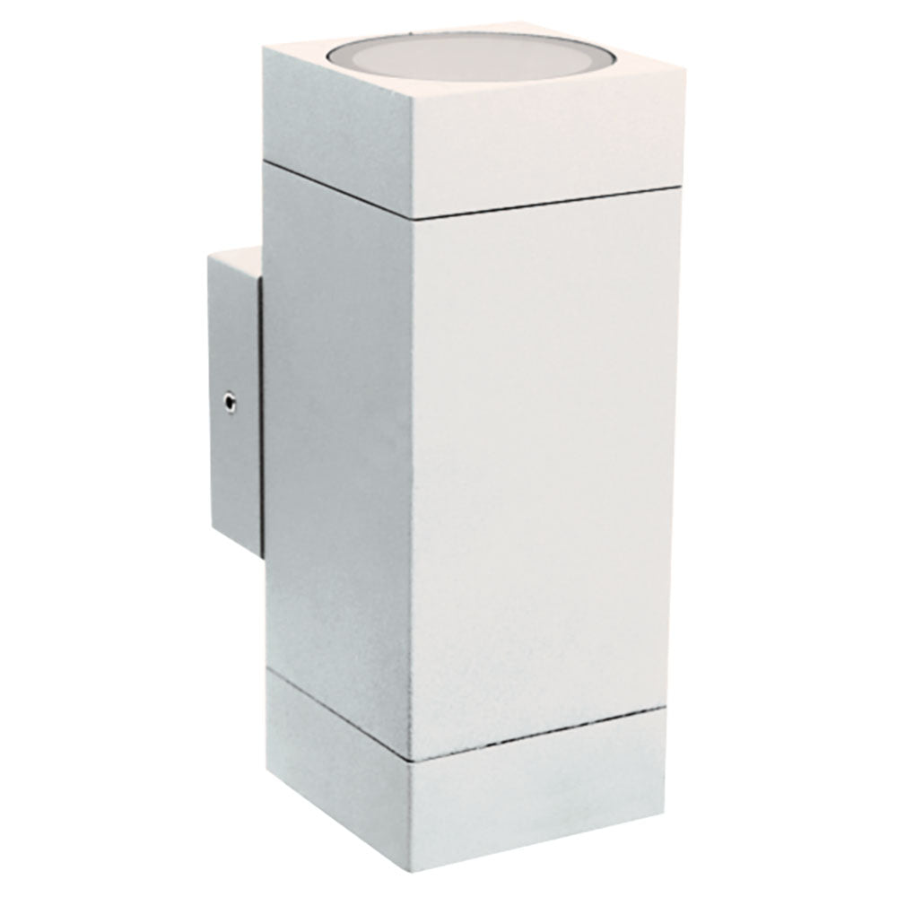 PROLUX LIGHT OUTDOOR WALL GU10 ALUMINIUM WHITE IP54 65X65X164 — Scott ...