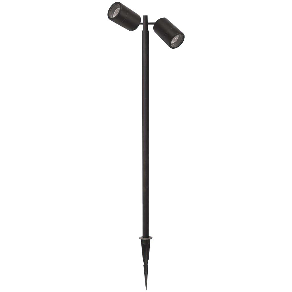 PROLUX LIGHT OUTDOOR GARDEN 2XMR16 SPOT ALU BLACK IP65 65X90X800 ...