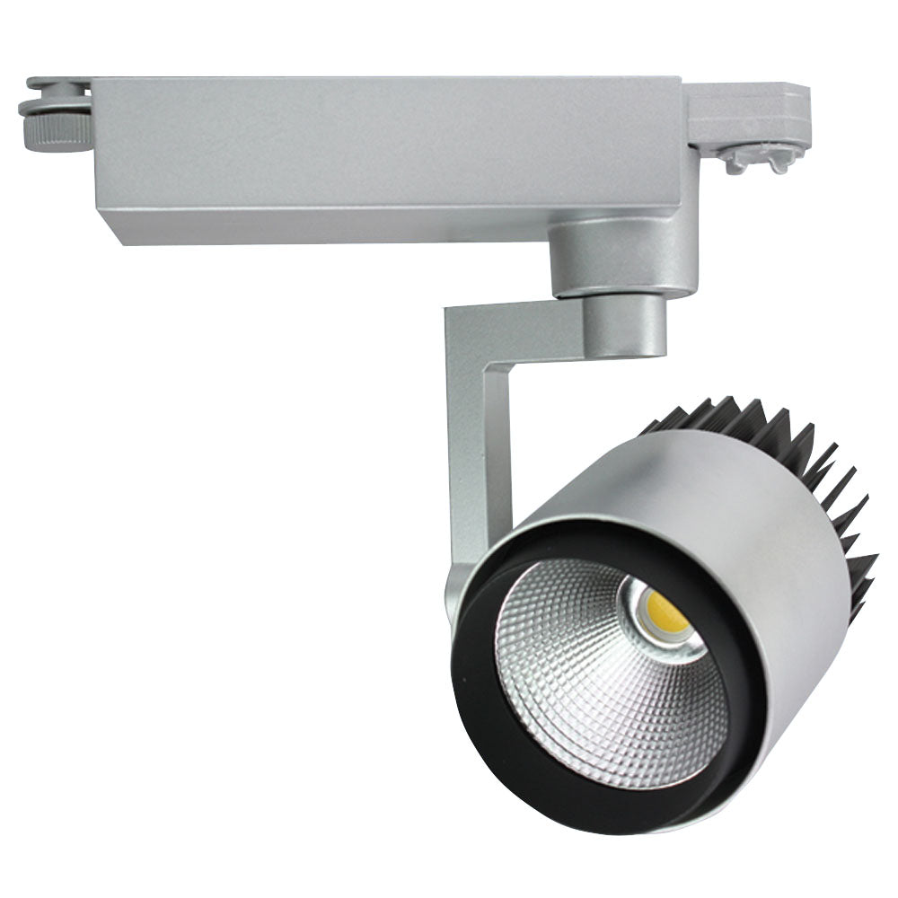 PROLUX LIGHT TRACK SPOT 30W COMMERCIAL SILVER 20-50 DEG 4K 140X100 ...