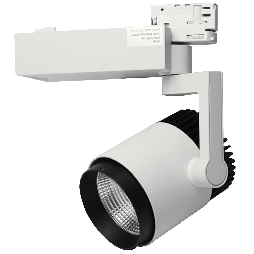 PROLUX LIGHT TRACK SPOT 30W COMMERCIAL WHITE 20-50 DEG 4K 140X100 ...