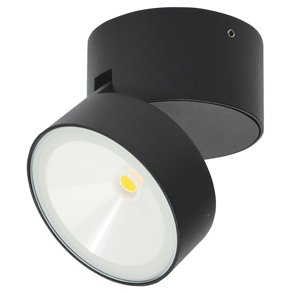 PROLUX LIGHT OUTDOOR WALL 6W TILT ALU BLACK IP54 3K 90X85 — Scott ...