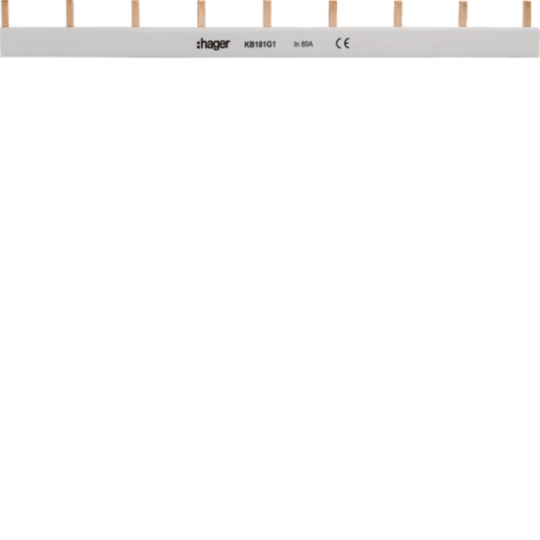 Hager Insulated Prong Busbar 1P 80A 16mm2 6C — Scott Electrical