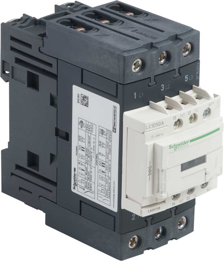 Schneider Contactor 3P 50A 24V DC — Scott Electrical