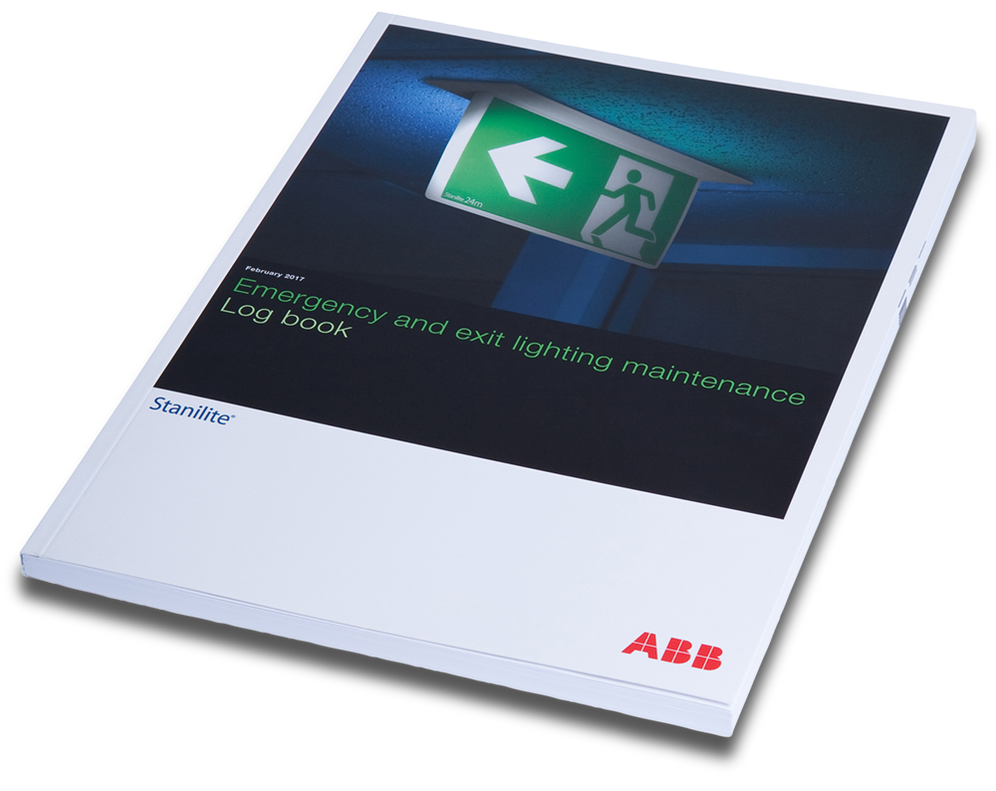 Stanilite Emergency lighting Log Book — Scott Electrical