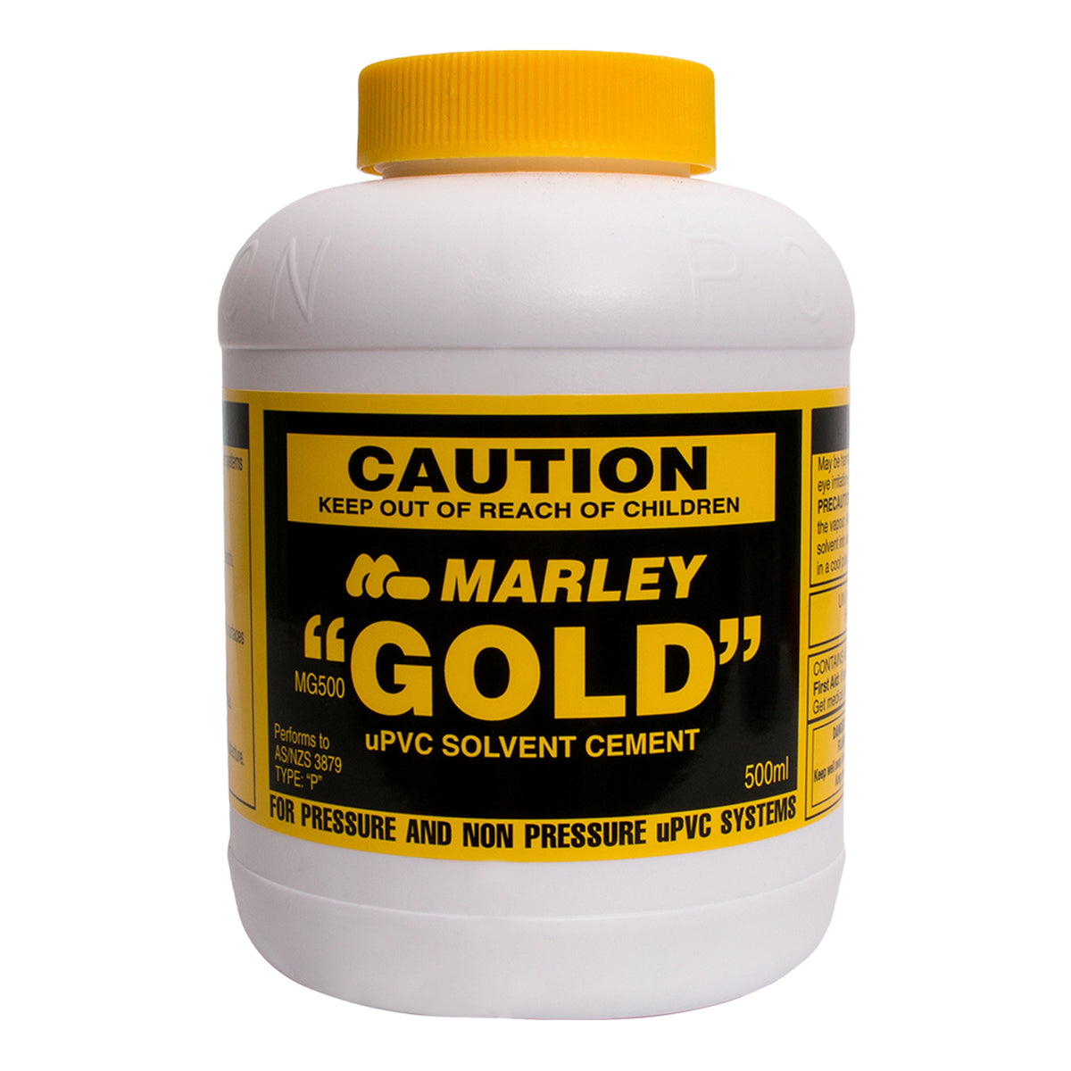 Marley CEMENT GOLDPVC SOLVENT 500ml POT — Scott Electrical