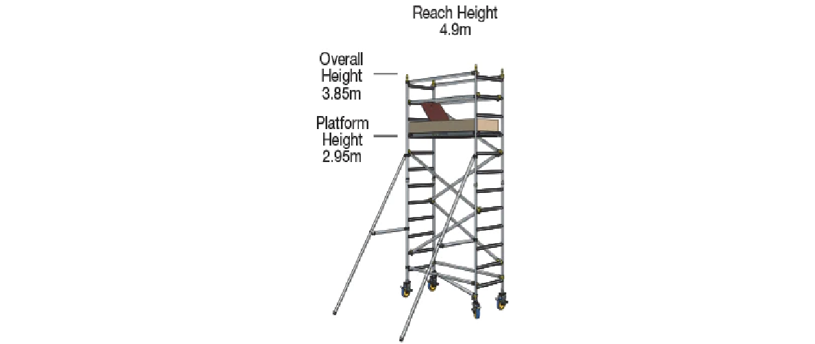 MOBI Scaffold Tower 3.0m Platform- 1400 series — Scott Electrical