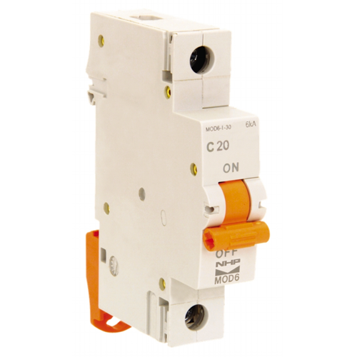 NHP MCB 6ka 1P 25A C curve — Scott Electrical