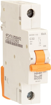 NHP MCB 6ka 1P 32A C curve — Scott Electrical