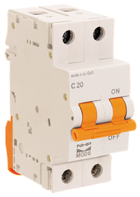 NHP MCB 6ka 2P 50A C curve — Scott Electrical