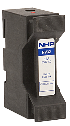 NHP BS FUSE HOLDER 63A F/WIRE FOR F2 NS OFFSET TAG FUSES — Scott Electrical