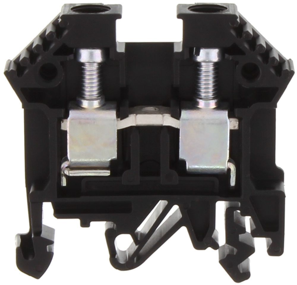Conta-Clip Single Level 10mm Terminal Block (Black) — Scott Electrical
